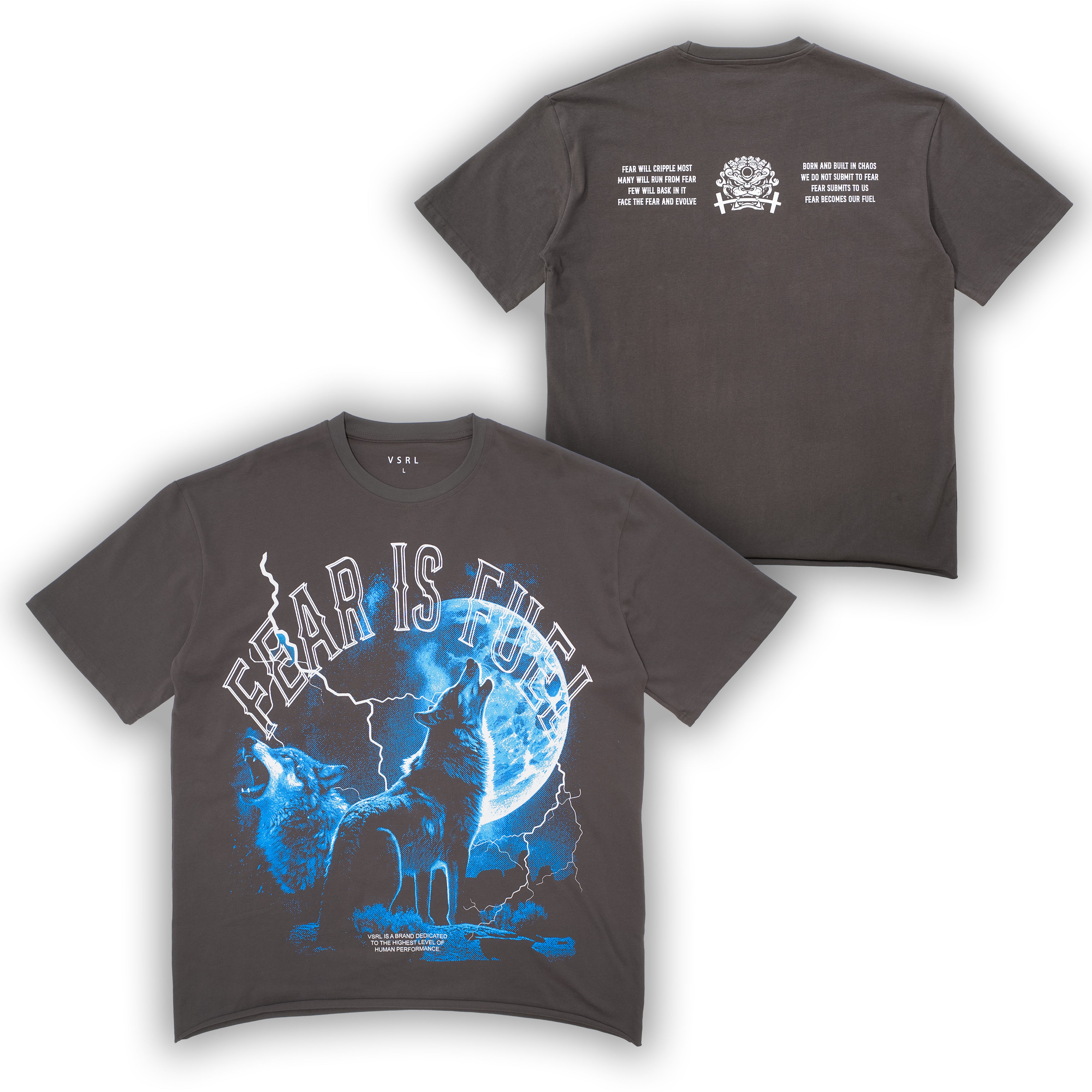 Fear Is Fuel (Grey) Ultra-Heavy Super Oversized T – VSRL